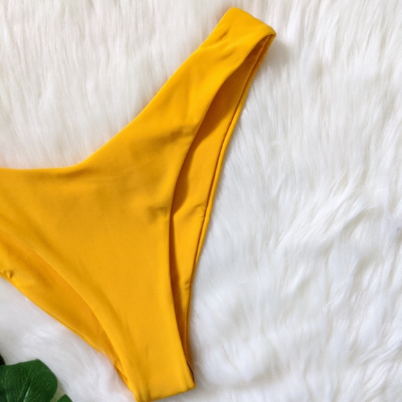 Swim | Yellow High Leg Bikini Bottom | Poshmark